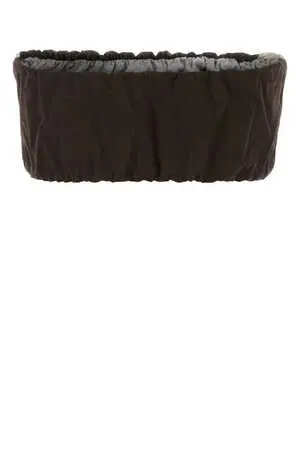 Miu Miu Twill Strapless Bandeau Top