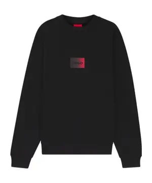 Hugo Boss Logo-appliqu Sweatshirt - Black