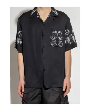 Versace Barocco Print Short-sleeved Shirt