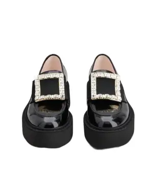 ROGER VIVIER Viv' Rangers Loafers - Black