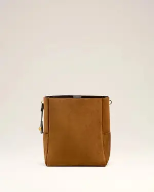 AMI Paris Carrousel Leather Bucket Bag