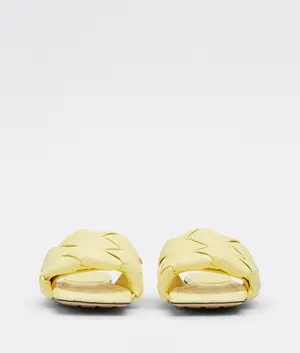 Bottega Veneta Lido Flat Sandals - Lemonade
