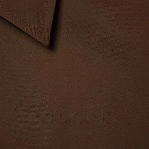 Gucci Embossed Twill Zip-up Jacket