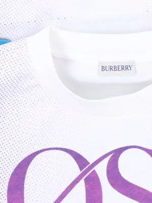 Burberry Floral Rose Printed Long Sleeve Crewneck T-shirt
