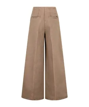 Peserico Wide-leg Pleated Denim Jeans