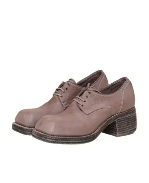Guidi Tie Business Dress Shoes With Thick Heels