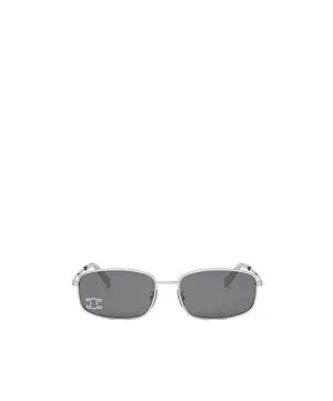 Celine Rectangle Logo Sunglasses - Gray