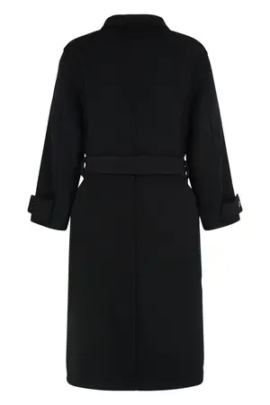 LEMAIRE Single-breasted Wrapped Coat - Black