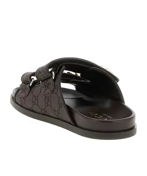 Gucci Double G Fabric Slide Sandals