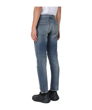 DIESEL® D-strukt Distressed Tapered Jeans - Blue