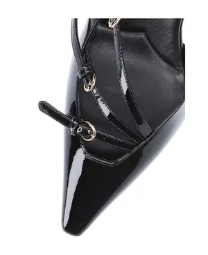 Miu Miu Pointed Toe Slingback Pumps - Black
