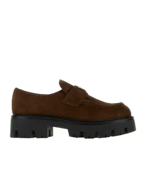 Prada Triangle-logo Slip-on Moccasins