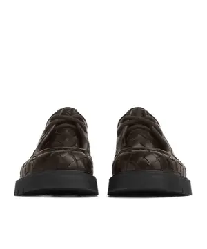 Bottega Veneta Haddock Lace-up Shoes - Fudge