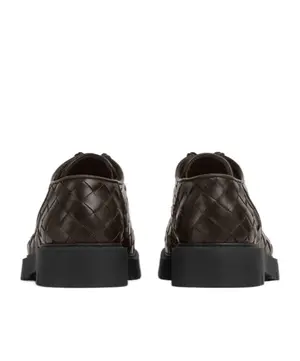 Bottega Veneta Haddock Lace-up Shoes - Fudge