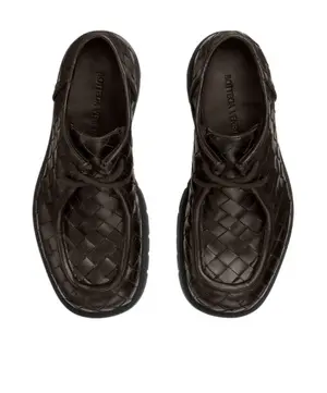 Bottega Veneta Haddock Lace-up Shoes - Fudge
