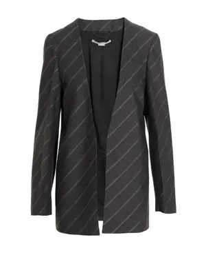 Stella McCartney Logo-printed Striped Blazer