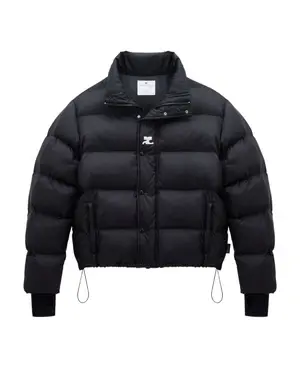 COURREGES Courrèges Logo Embroidered Puffer Jacket