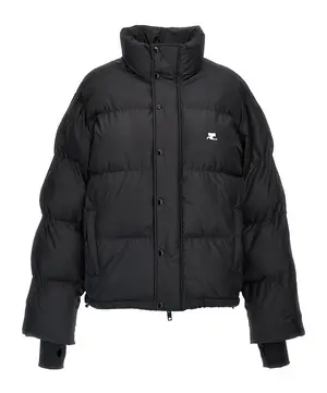 COURREGES Courrèges Logo Embroidered Puffer Jacket