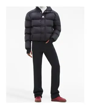 COURREGES Courrèges Logo Embroidered Puffer Jacket