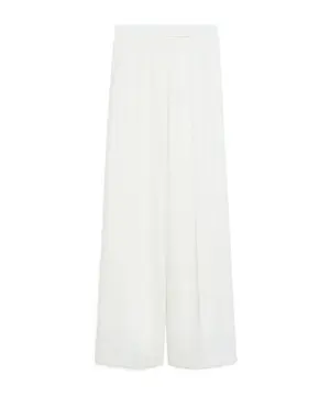 Max Mara Ninfa Wide-leg Trousers - White