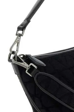 Valentino Garavani Toile Iconographe Zip-up Shoulder Bag