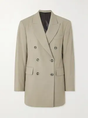 Acne Studios Double-breasted Cotton-blend Blazer