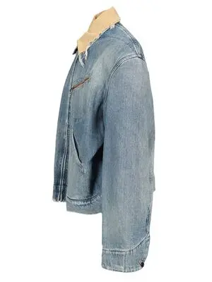 MAISON MARGIELA Zip-up Denim Bomber Jacket