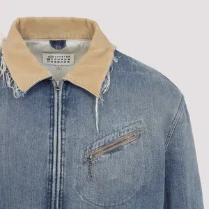 MAISON MARGIELA Zip-up Denim Bomber Jacket