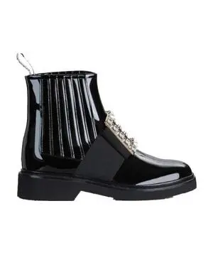 ROGER VIVIER Embellished Chelsea Boots - Black