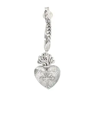 Emanuele Bicocchi Sacred Heart Hoop Earring