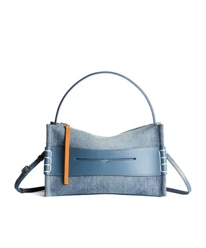 J.W.ANDERSON Denim Shoulder Bag - Medium Blue