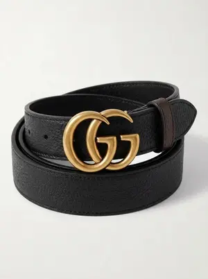 Gucci Gg Marmont Reversible Belt - Black