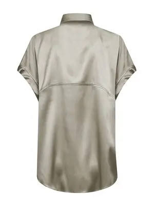 Brunello Cucinelli Short-sleeved Collared Blouse