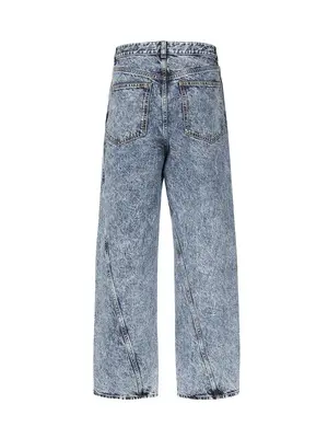 Alaïa Twisted Straight Cut Jeans