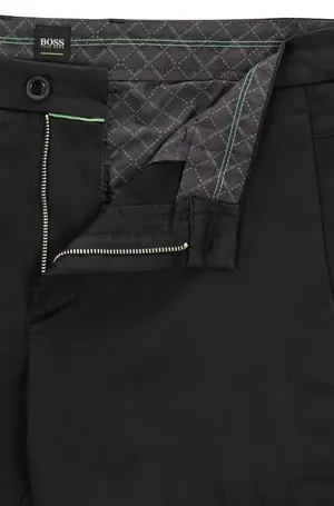Hugo Boss Slim-fitting Button Shorts - Black