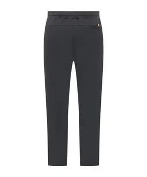 K-WAY Logo-embroidered Tapered Leg Track Pants - Black