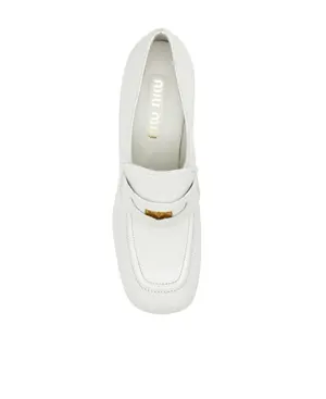 Miu Miu High-heeled Slip-on Loafers