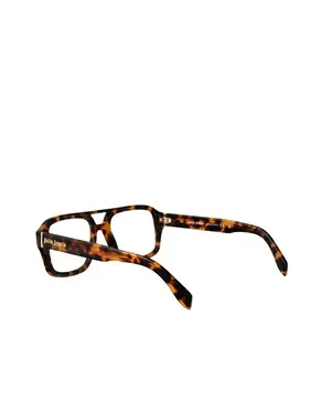 Palm Angels Tortoiseshell-effect Geometric Eyeglasses