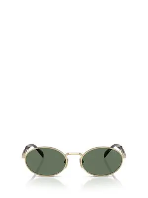 Prada Oval Frame Sunglasses - Green