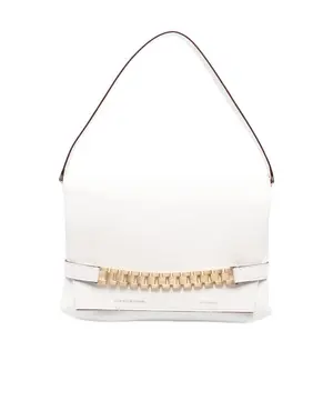 Victoria Beckham Chain Pouch Shoulder Bag - White