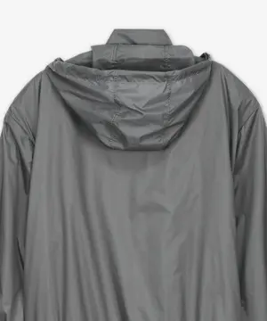 Thom Browne Ripstop Lightweight Jacket With Rwb Stripes And Logo Patch - Silver