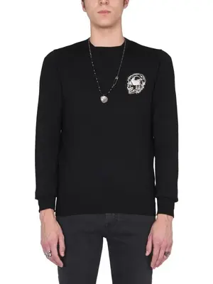 Alexander McQueen Skull Decal Knitted Sweater