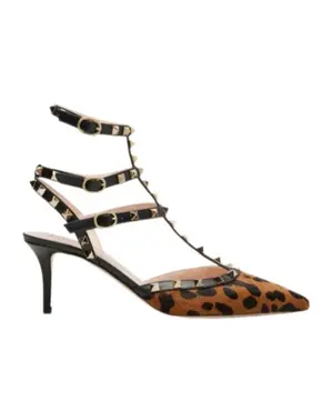 Valentino Garavani Rockstud Pointed-toe Pumps - Multicolor