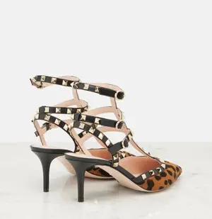 Valentino Garavani Rockstud Pointed-toe Pumps - Multicolor