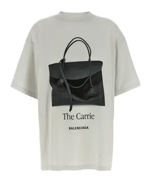 Balenciaga The Carrie" Graphic Print Crewneck T-shirt - White