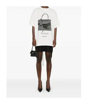 Balenciaga The Carrie" Graphic Print Crewneck T-shirt - White
