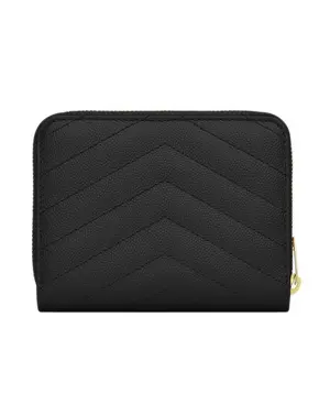 Saint Laurent Cassandre Logo Plaque Wallet