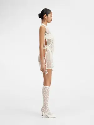 Jacquemus Sheer Ribbon Mini Dress