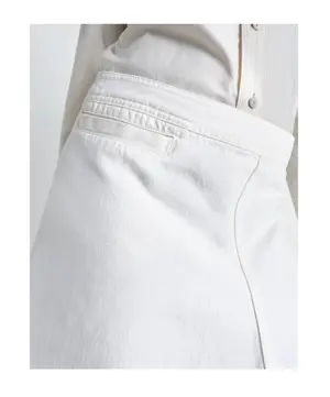 LEMAIRE Asymmetric Wrap Skirt - Milk
