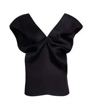 Khaite Khaite Ami V-Neck Top Black